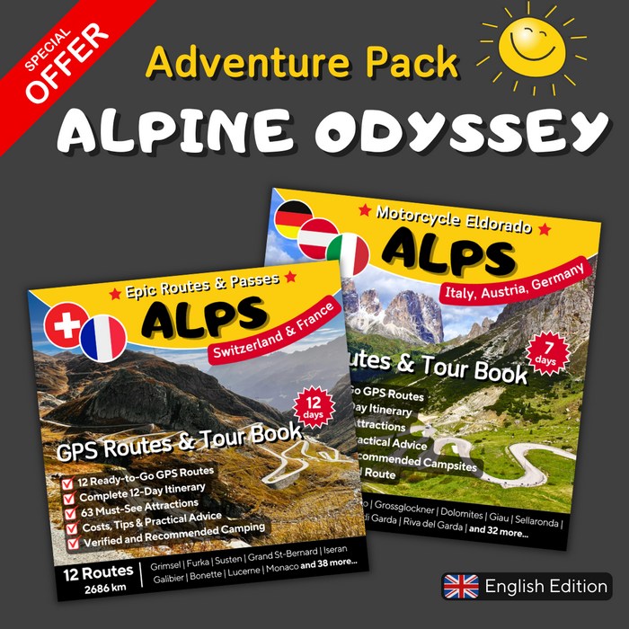Adventure Pack – Alpine Odyssey | Motorcycle Tour Books & GPX Routes ...