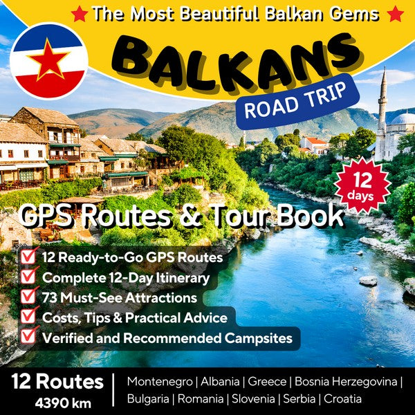 Balkans – Motorcycle Tour Book & GPX Routes | 12-Day Trip – Trip Planner